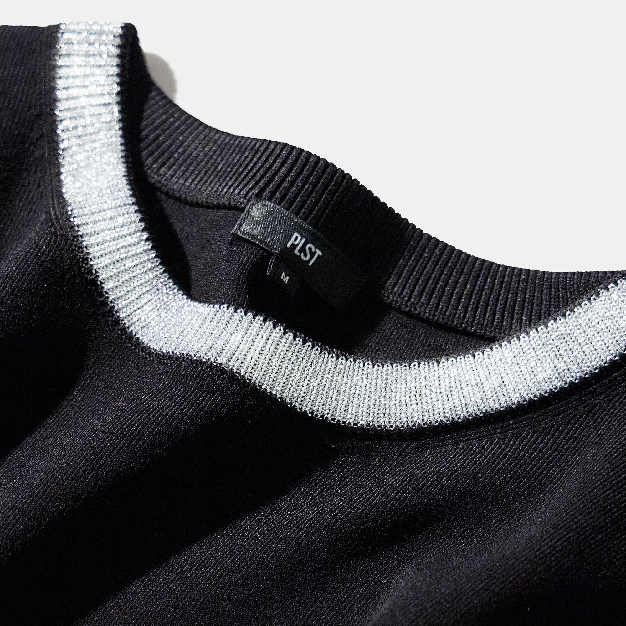 PLST(プラステ)公式 | UVカットレーヨンブレンドメタリックニットT（半袖）