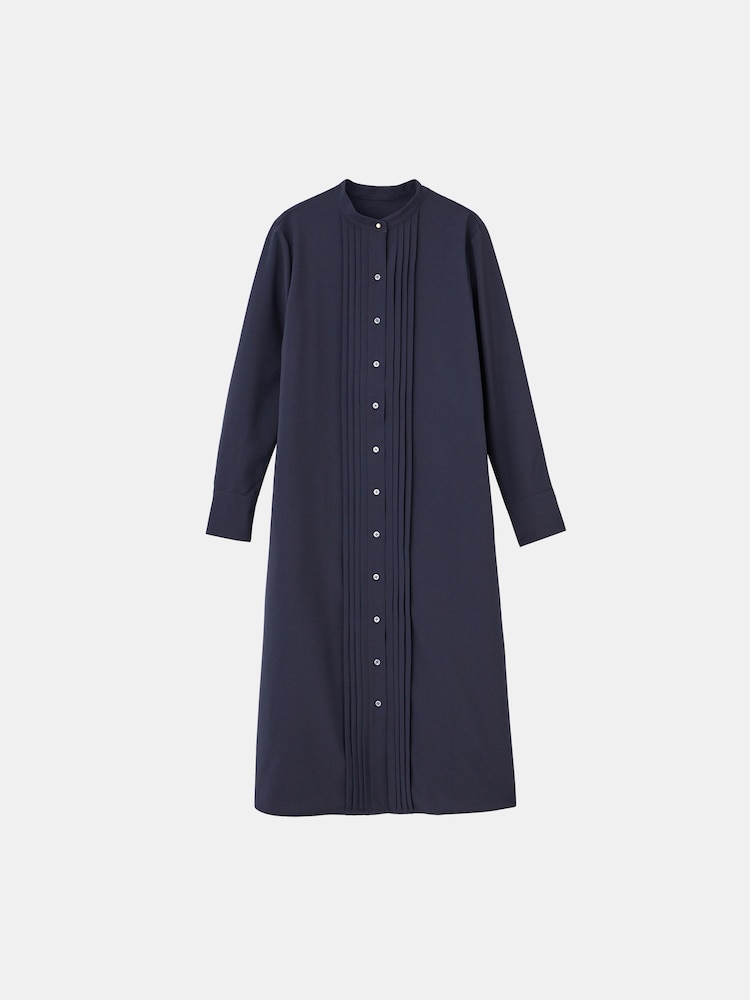PLST(プラステ)公式 | ウールライクタックシャツワンピース（長袖）