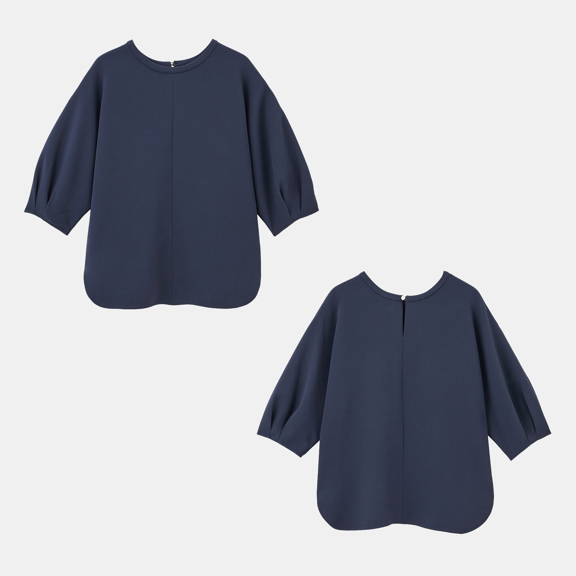 PLST(プラステ)公式 | 2024年モデル トリアセブレンド2WAYTブラウス（5分袖）