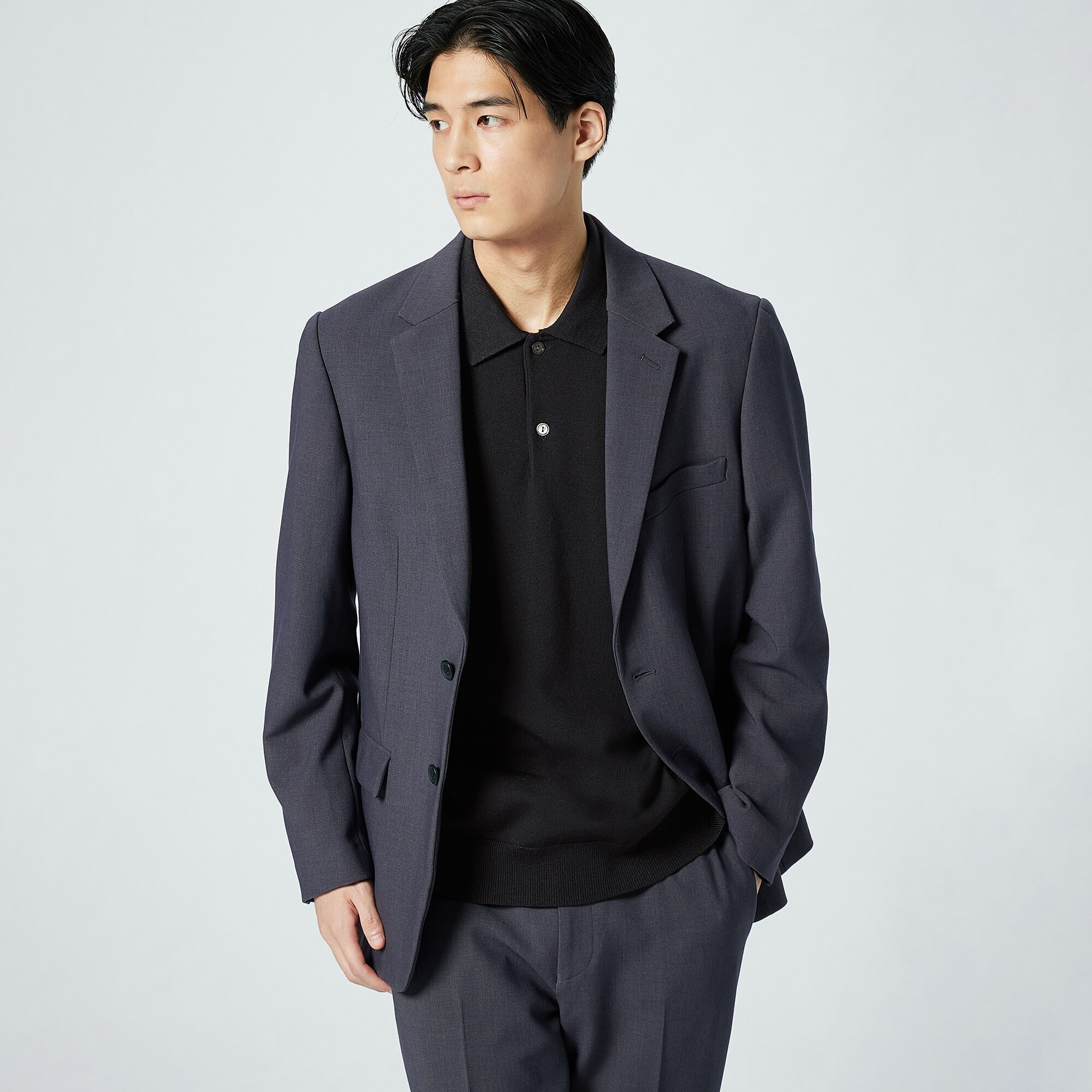 PLST(プラステ)公式 | 2024年モデル エクストラファインメリノウールブレンドポロシャツ