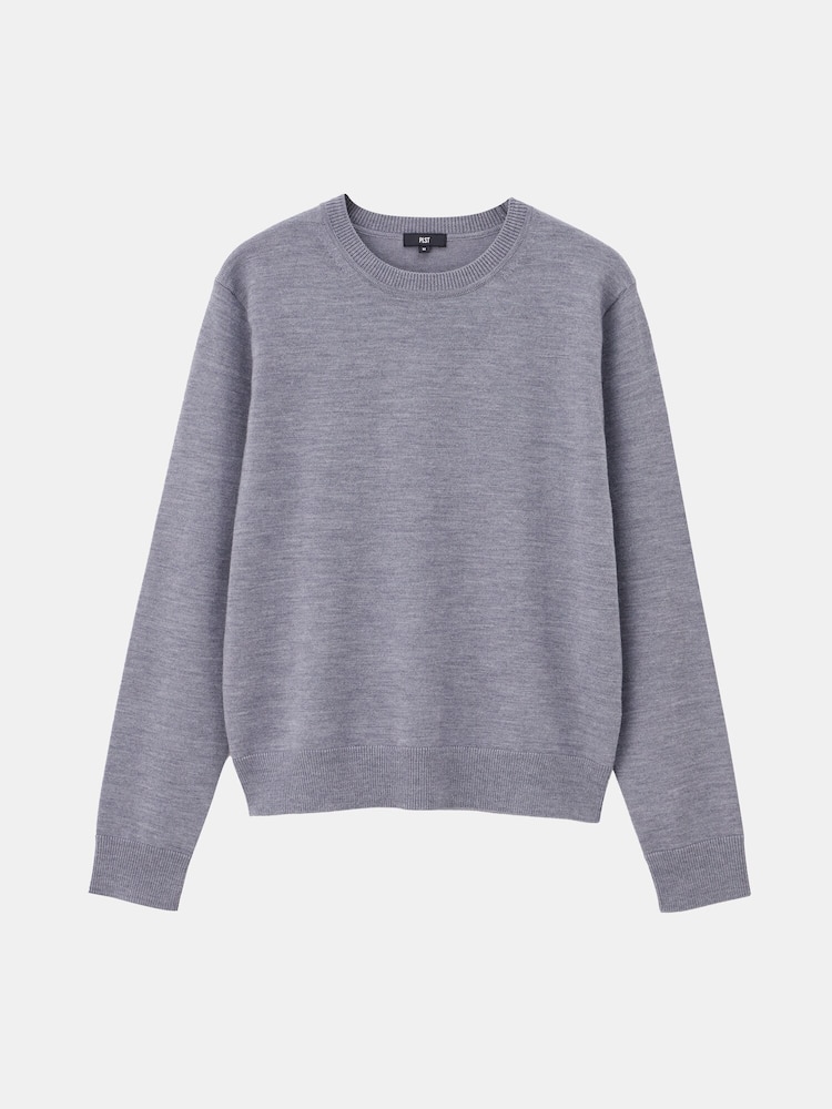 PLST(プラステ)公式 | 2024年モデル エクストラファインメリノウールブレンドクルーネックセーター