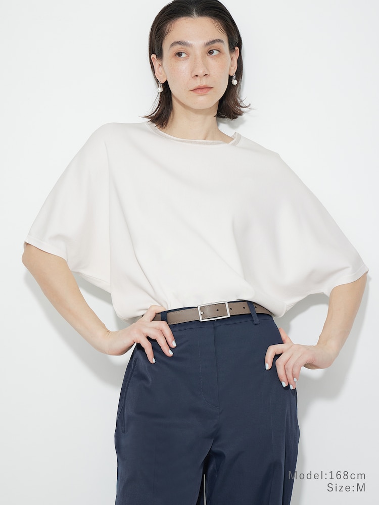 PLST(プラステ)公式 | UVカットレーヨンブレンドシアーネックセーター