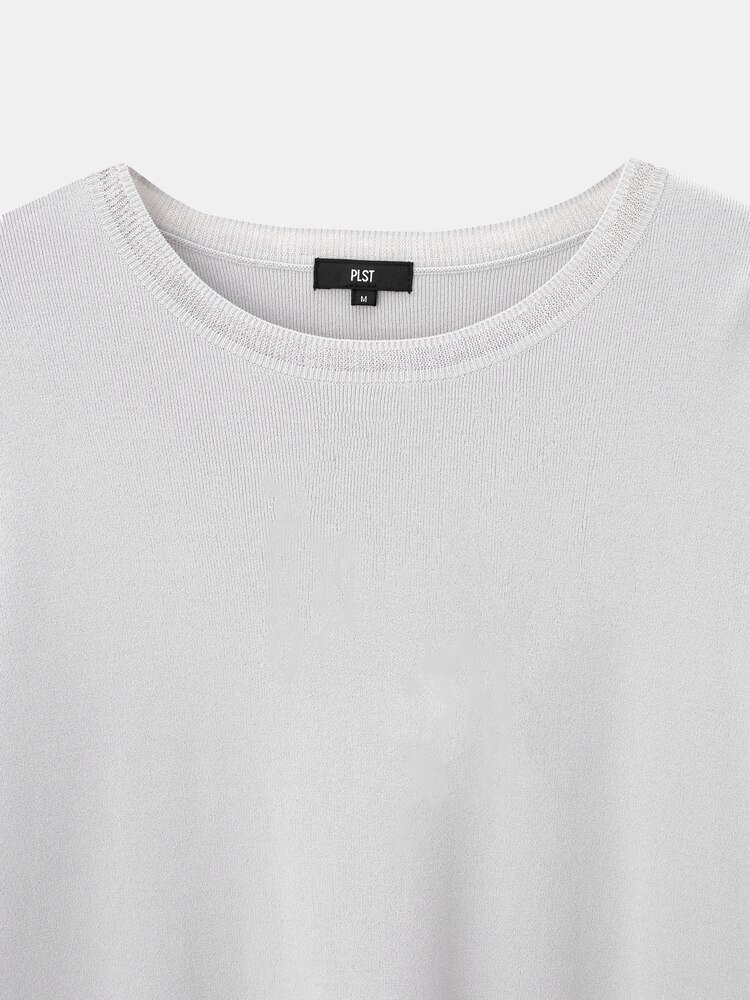PLST(プラステ)公式 | UVカットレーヨンブレンドシアーネックセーター