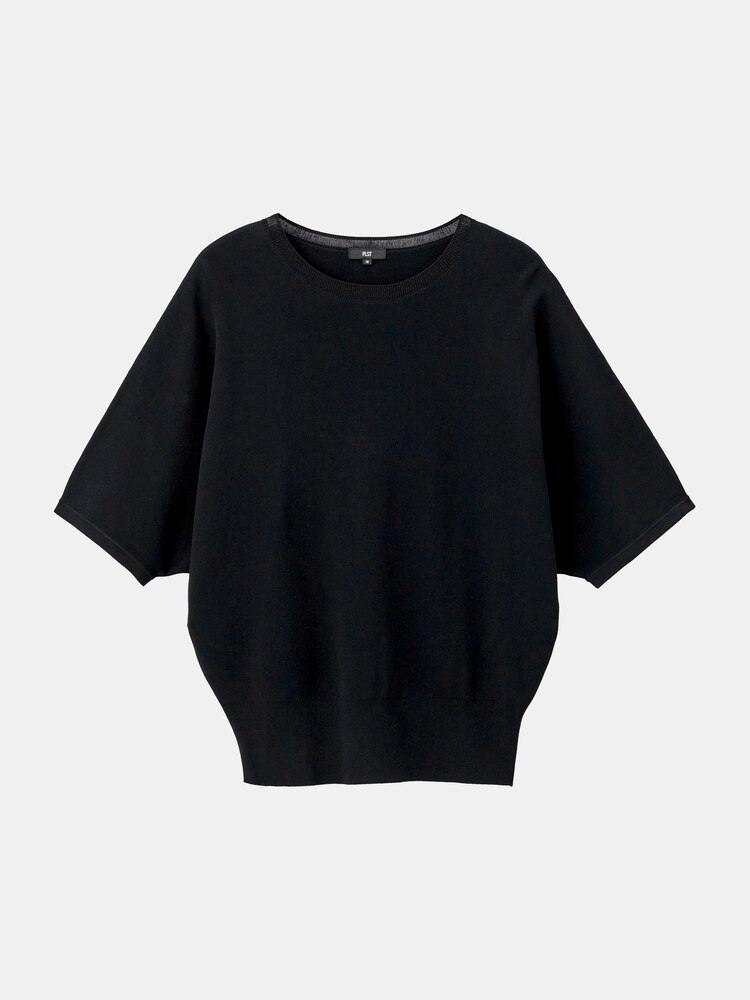 PLST(プラステ)公式 | UVカットレーヨンブレンドシアーネックセーター