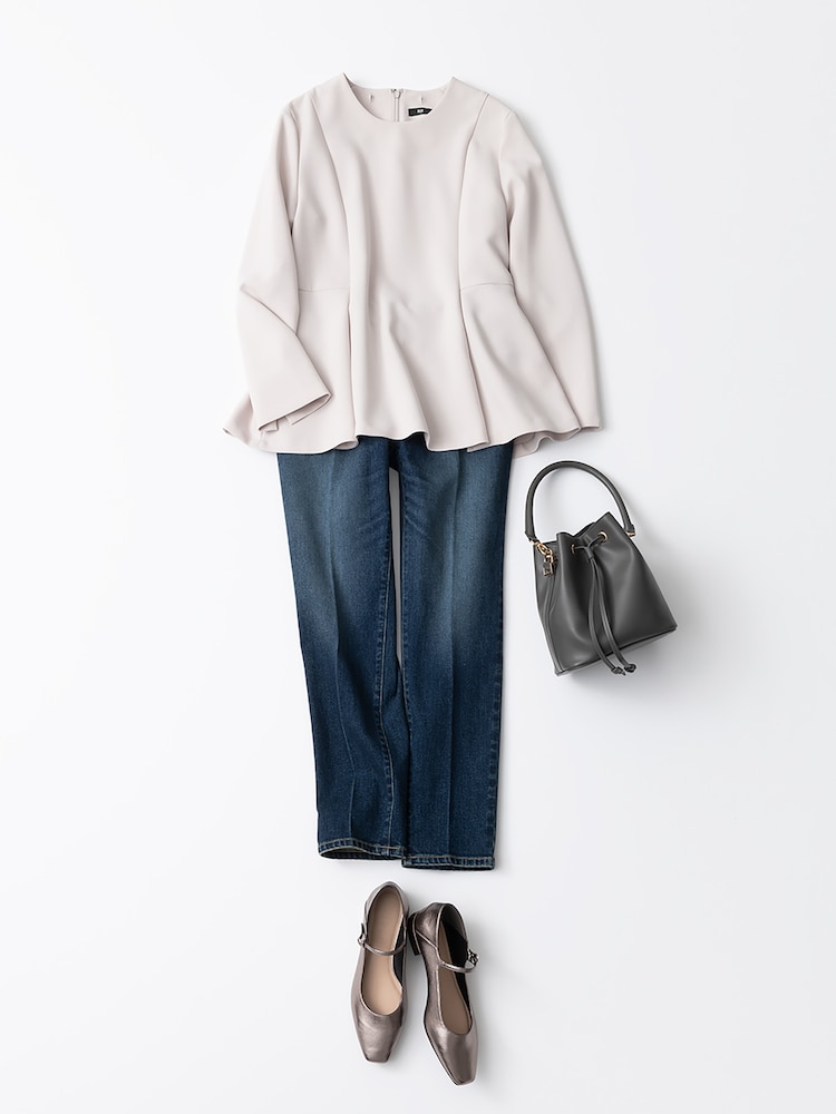 PLST(プラステ)公式 | フリルカラー2WAYペプラムセットアップ