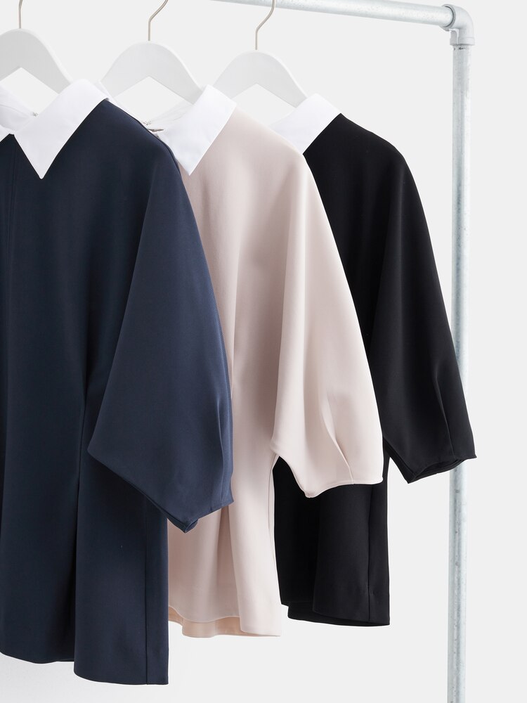 PLST(プラステ)公式 | トリアセブレンド2WAYブラウス