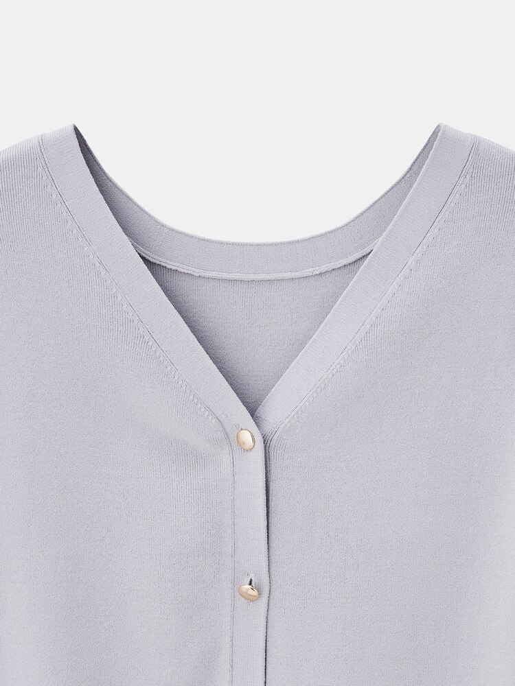 PLST(プラステ)公式 | UVカットレーヨンブレンド半袖2WAYカーディガン