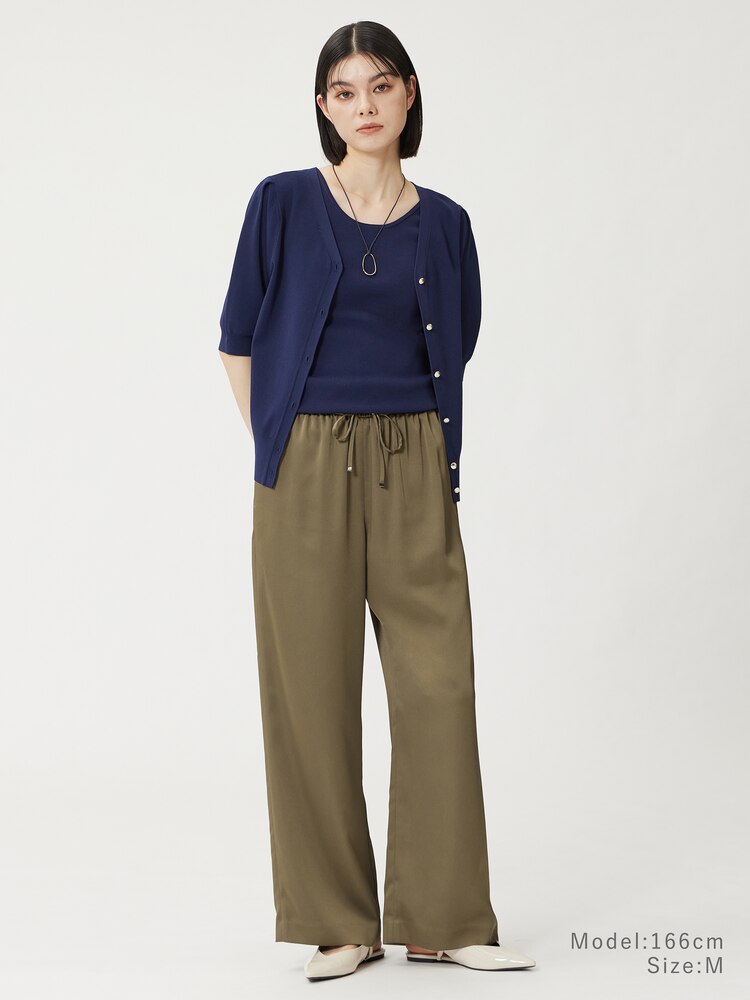 PLST(プラステ)公式 | UVカットレーヨンブレンド半袖2WAYカーディガン