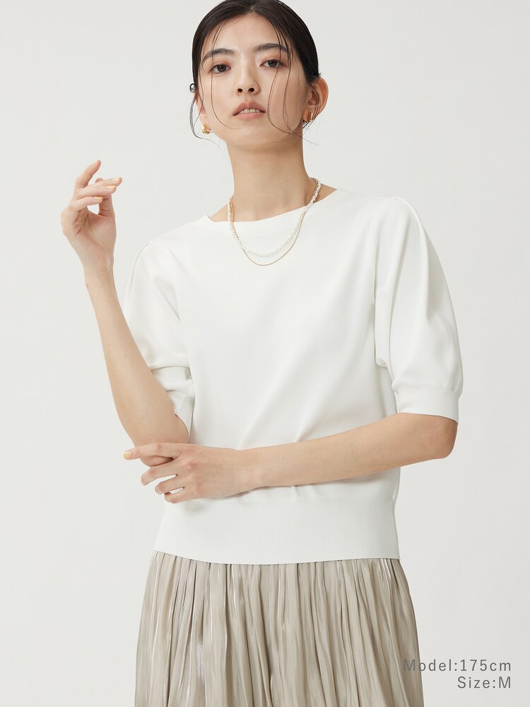 PLST(プラステ)公式 | UVカットレーヨンブレンド半袖2WAYカーディガン