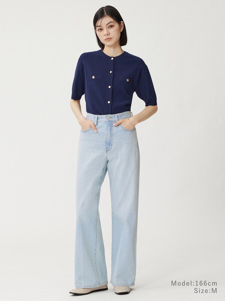 PLST(プラステ)公式 | UVカットレーヨンブレンド半袖カーディガン